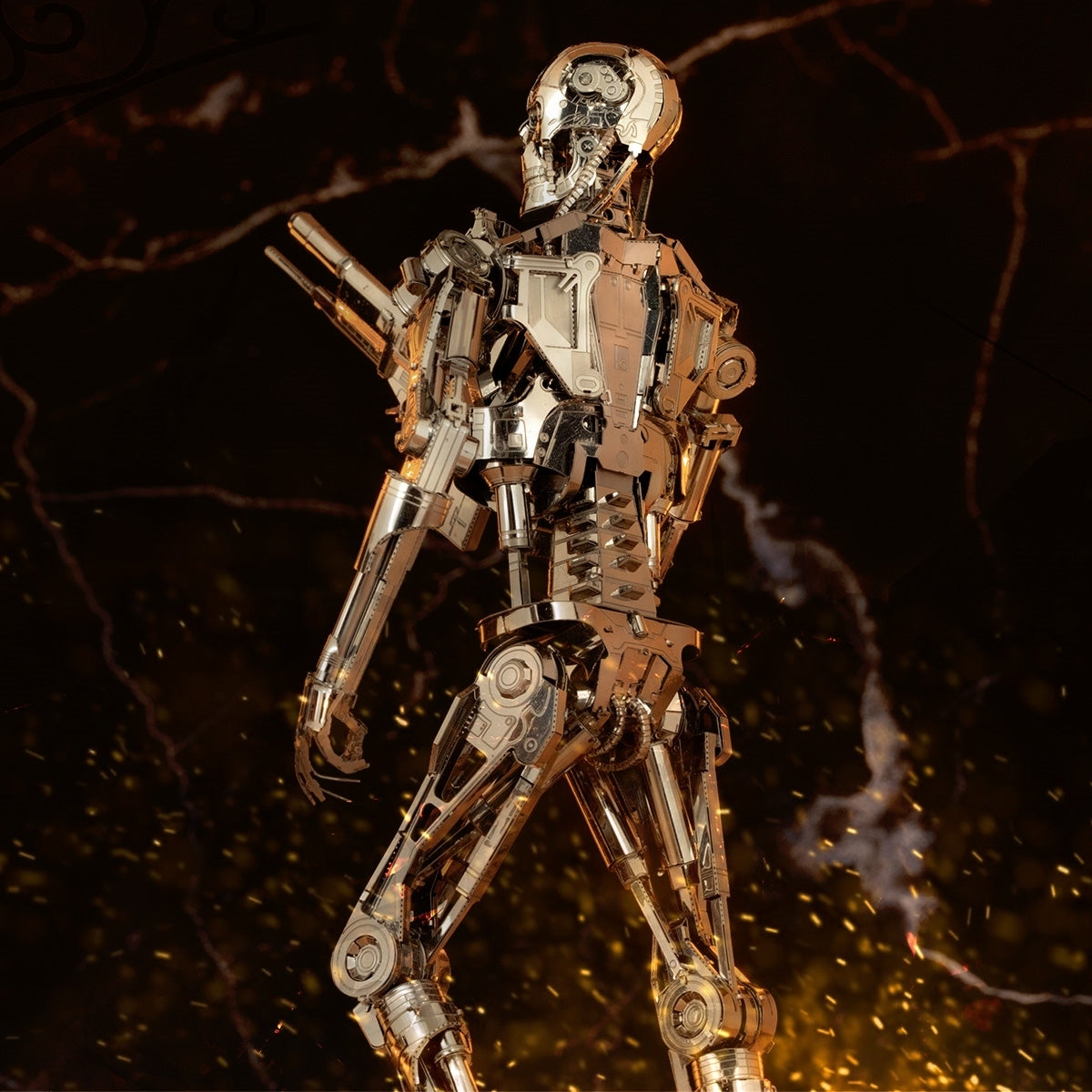 The Terminator T-800 T800 Endoskeleton - ICONX - Metal Earth 3D Model ...